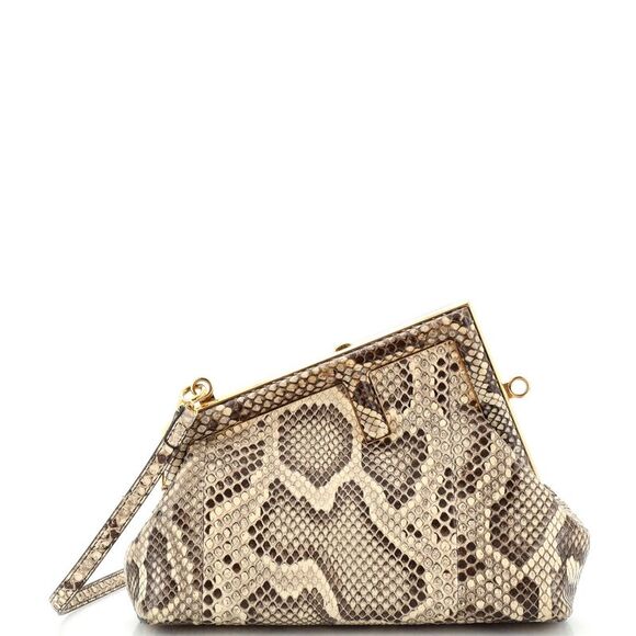 Fendi | Bags | Fendi First Bag Python Small Neutral | Poshmark